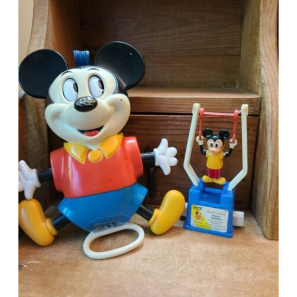 Disney | Toys | Vintage 98s Disney Mickey Mouse Illco Pull String Toy ...